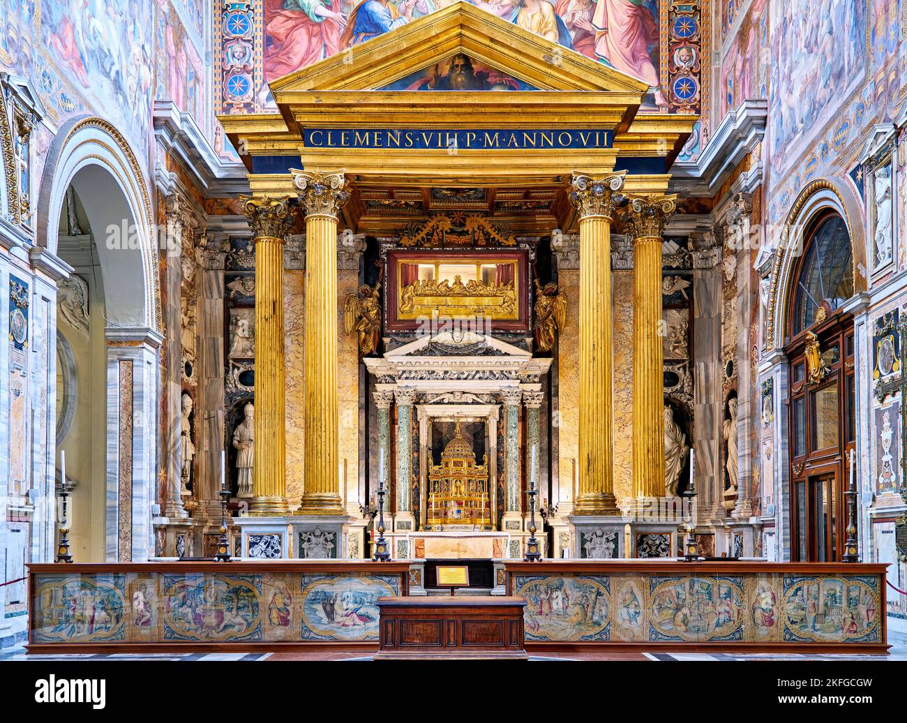 Rome Lazio Italy. The Archbasilica Cathedral of the Most Holy Savior ...