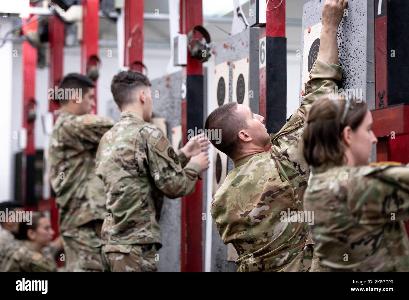 Participants in the Excellence in Competition set up their targets at ...