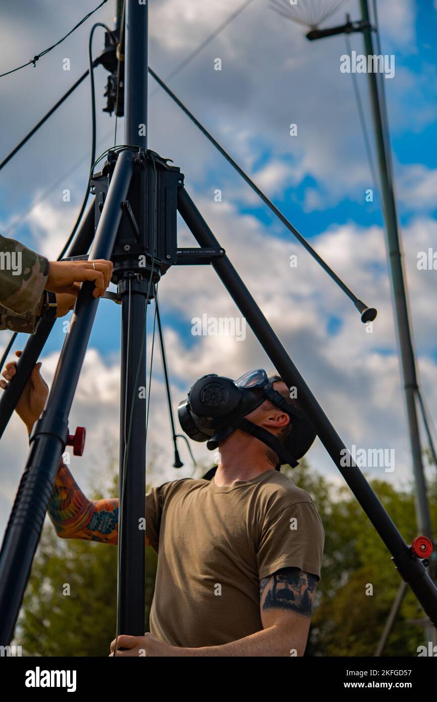 U.S. Air Force Staff Sgt. Christian Jones, 1st Combat Communication ...
