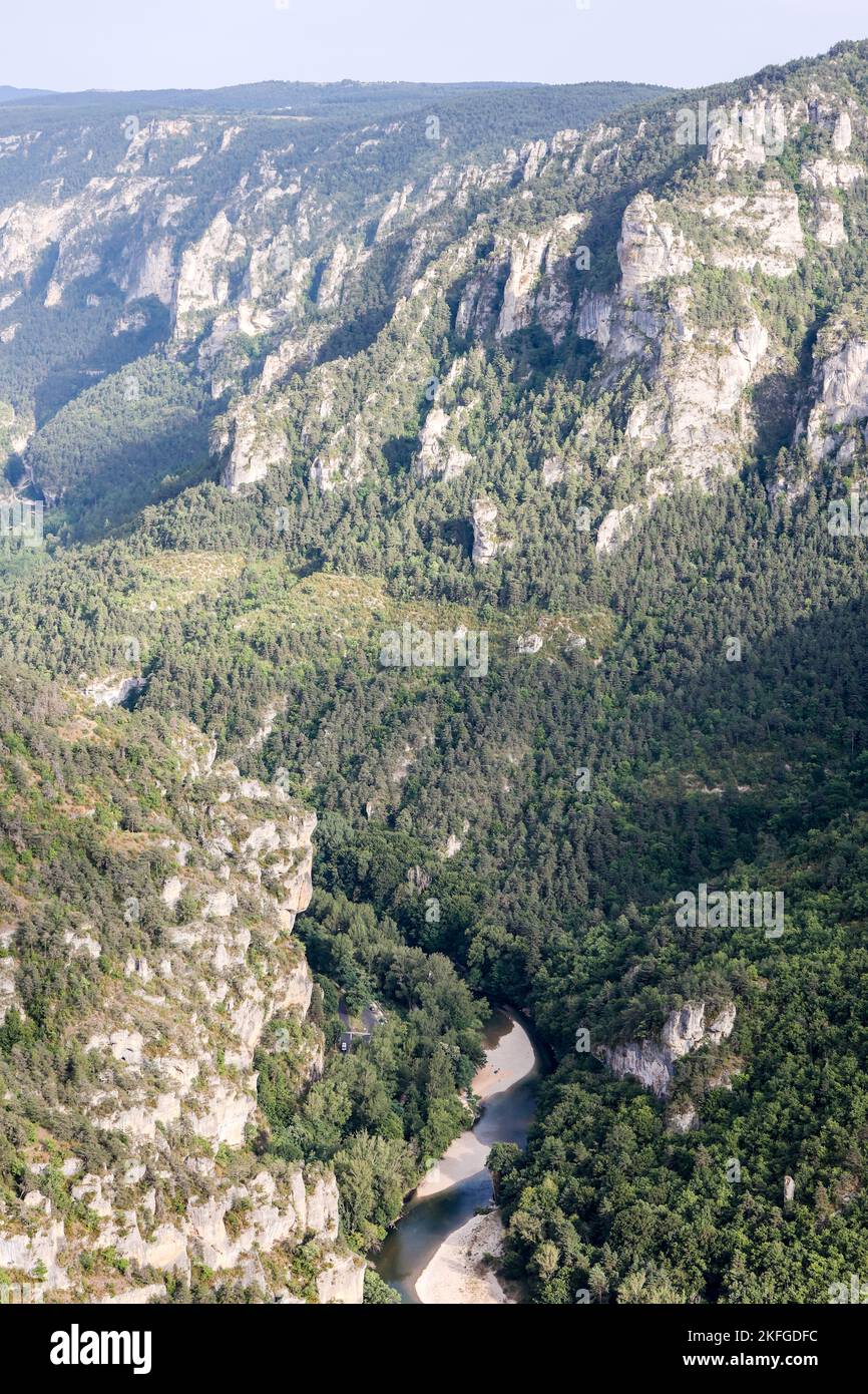 The best known viewpoint of the whole tarn river hi-res stock ...
