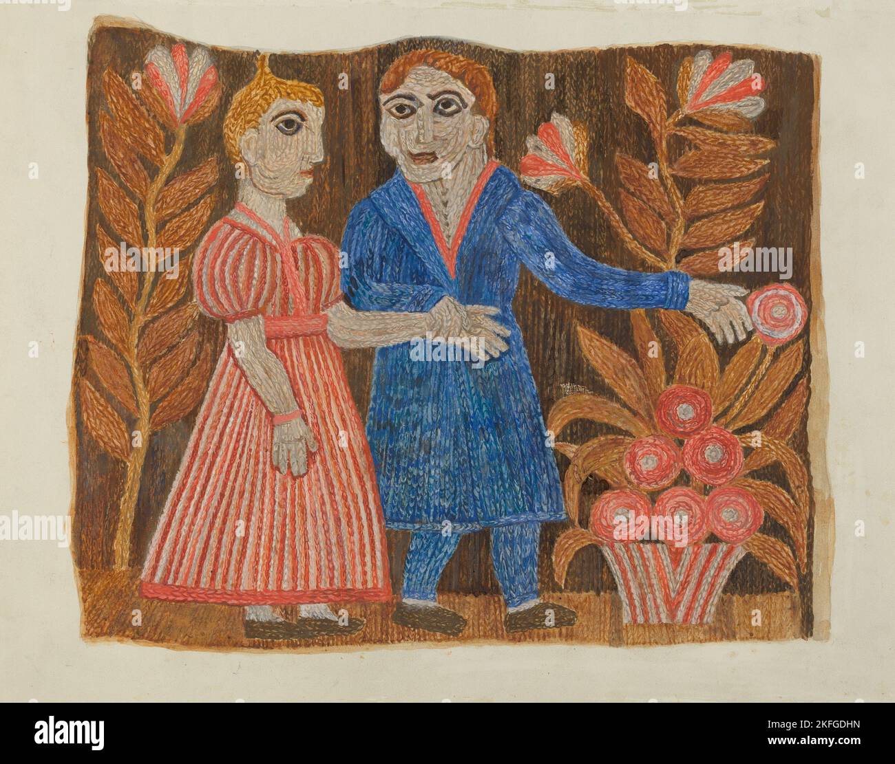 Panel from Rug, c. 1938 Stock Photo - Alamy