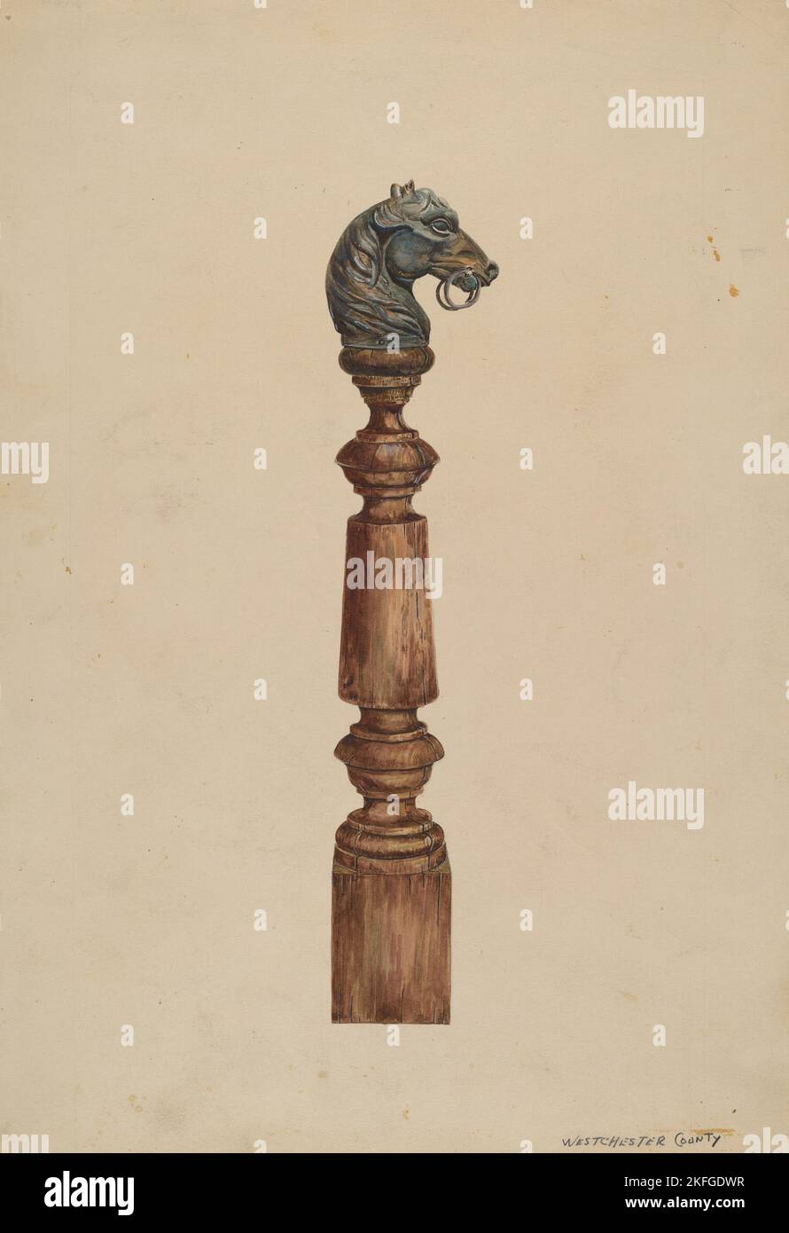 Hitching Post, c. 1937 Stock Photo - Alamy