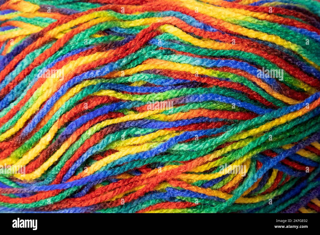 Balls of colorful yarn as nice background. Threads of wool boho image ...