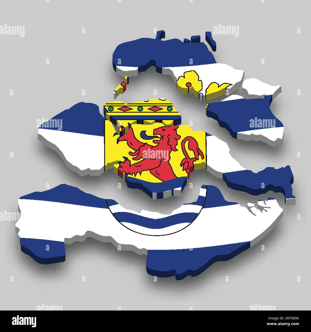 Map of zeeland hi-res stock photography and images - Alamy