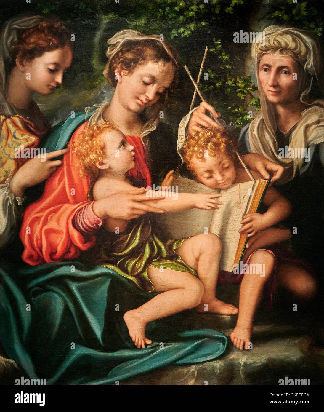 Madonna col Bambino, S. Giovannino, S. Maria Maddalena e S. Elisabetta ...