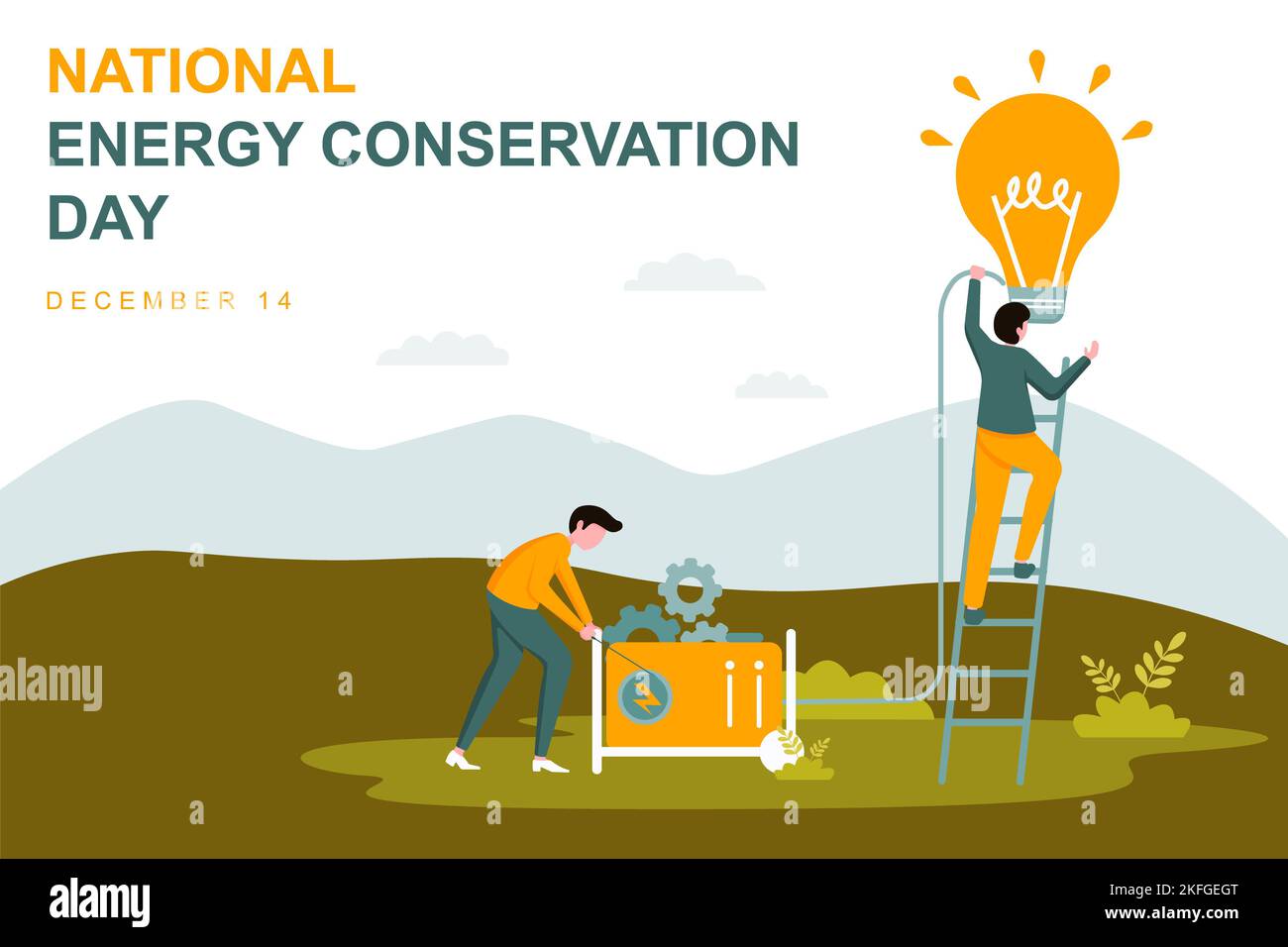 National Energy Conservation Day background. Vector design illustration ... National Energy Conservation Day background. Vector design illustration ...