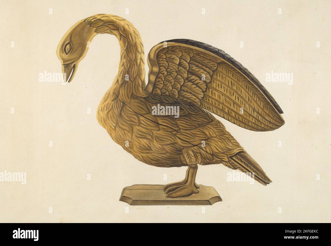 Carved Goose, c. 1937 Stock Photo - Alamy