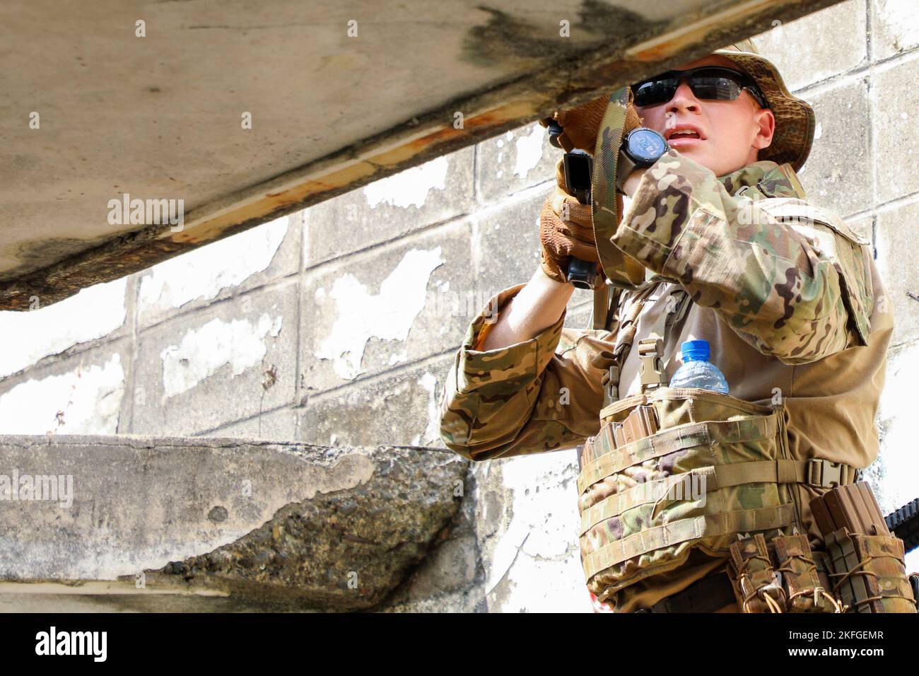 Spc. Connor MacDowell, a team leader assigned to B Company, 2nd ...