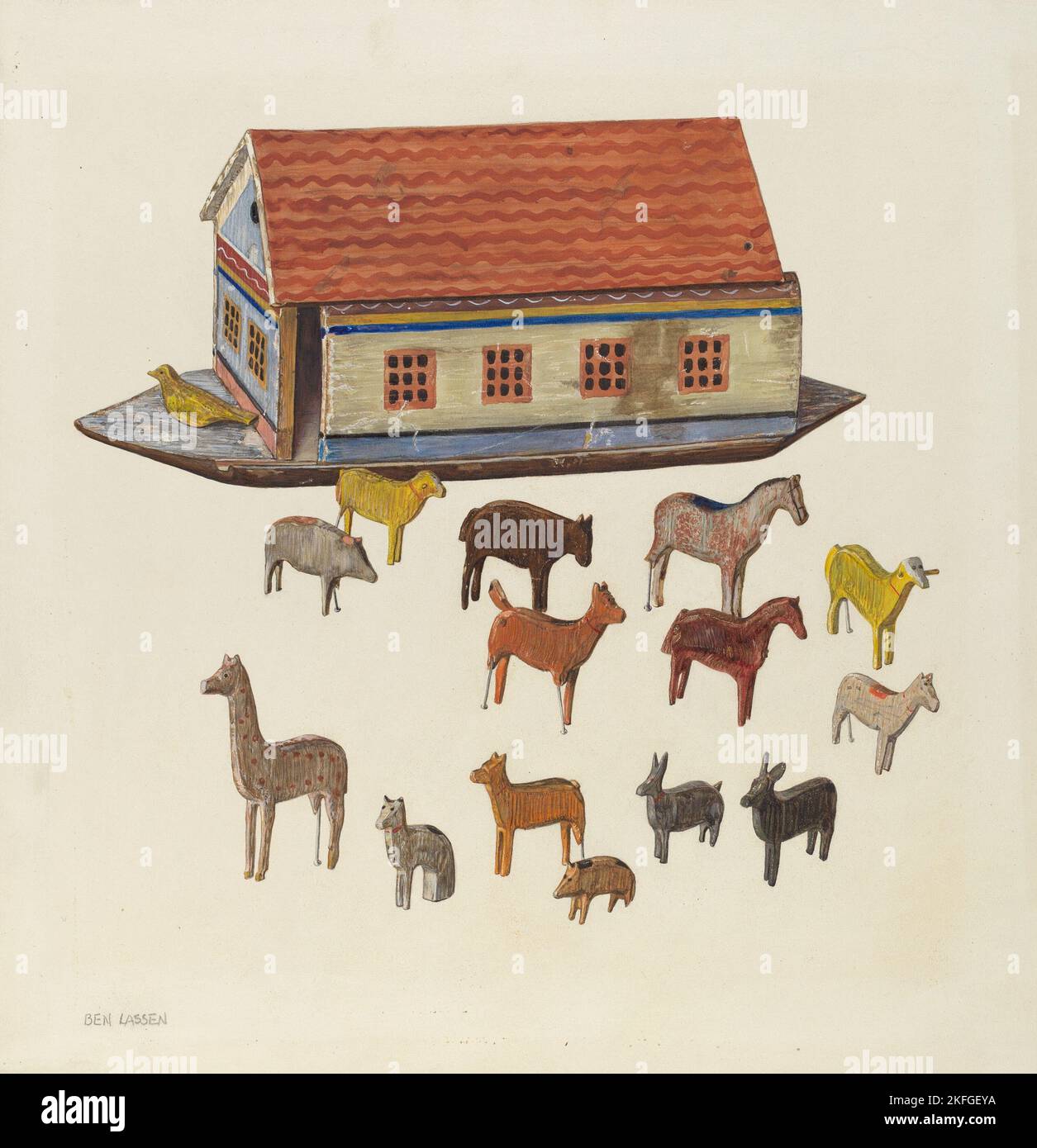 Noahs ark toy hi-res stock photography and images - Alamy