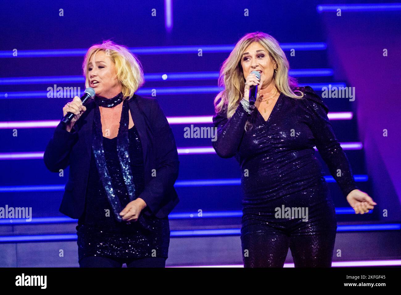 Karin Vlasblom, Laura Vlasblom performing during The Great Eurovision ...