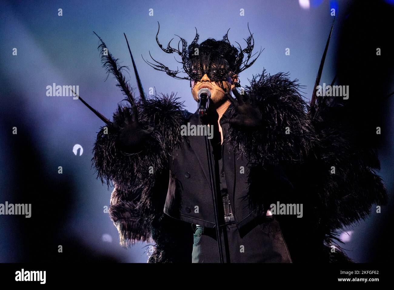 Sheldon Riley performing during The Great Eurovision Song Contest ...