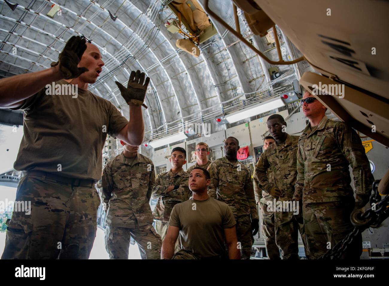 U.S. Air Force Tech. Sgt. Wade Dailey, 16th Airlift Squadron loadmaster ...