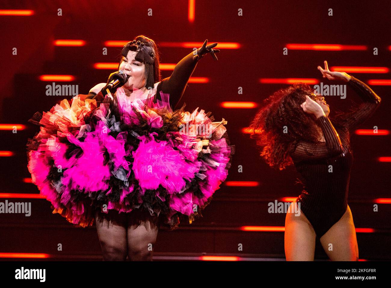 Netta Barzilai performing during The Great Eurovision Song Contest ...