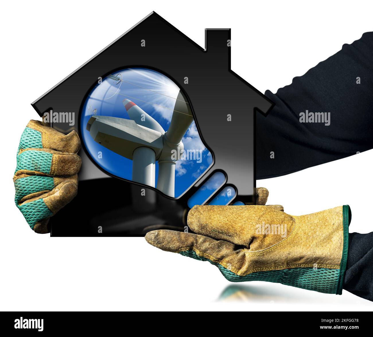 Wind turbine engineer Cut Out Stock Images & Pictures - Alamy