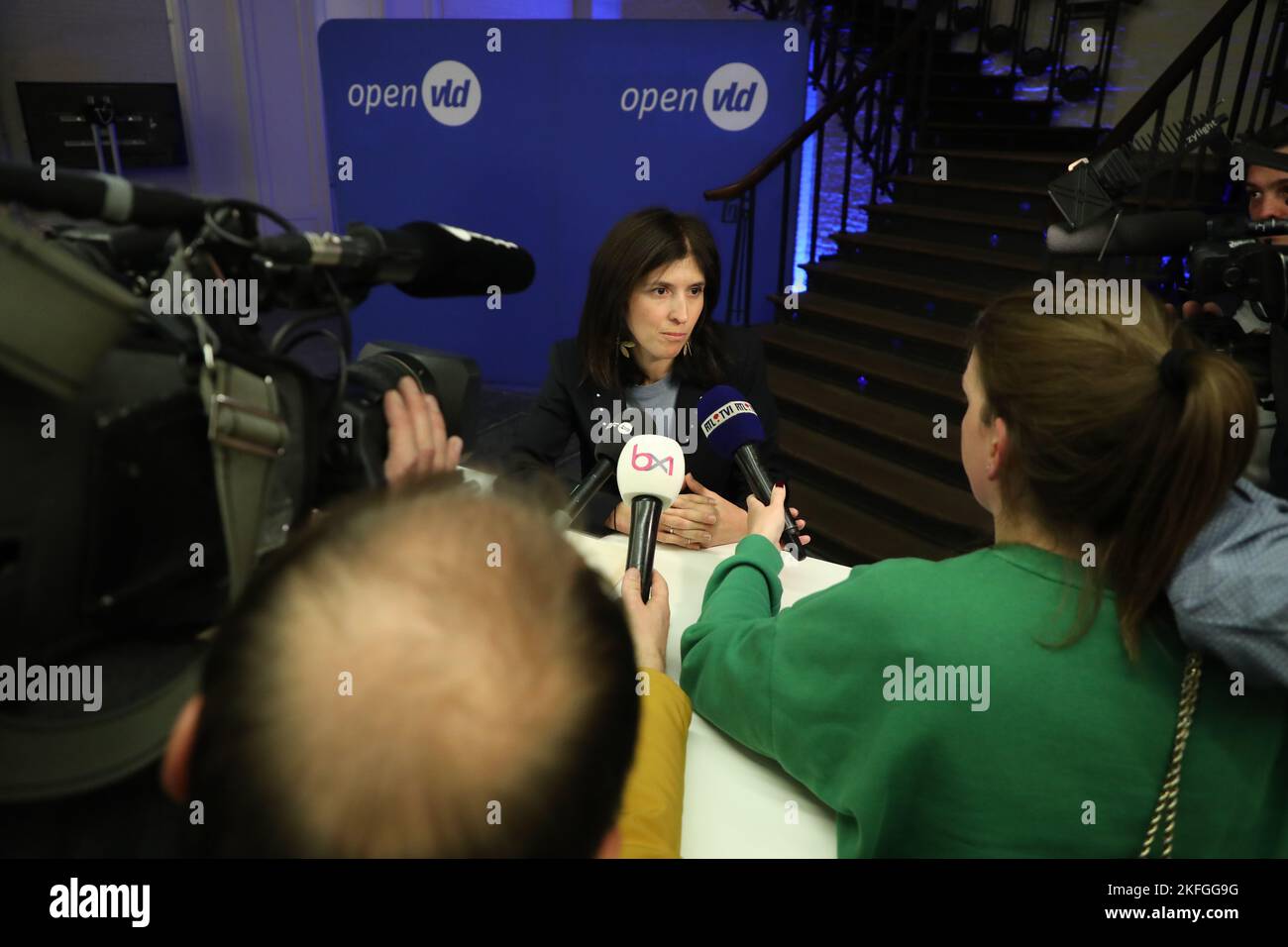 Alexia Bertrand pictured during a press conference regarding the ...