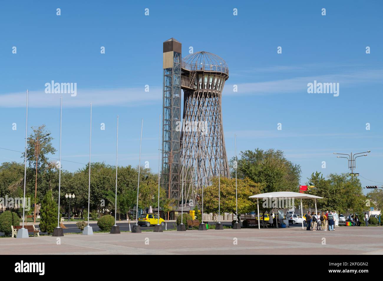 BUKHARA, UZBEKISTAN - SEPTEMBER 11, 2022: View of the Shukhov Tower ...