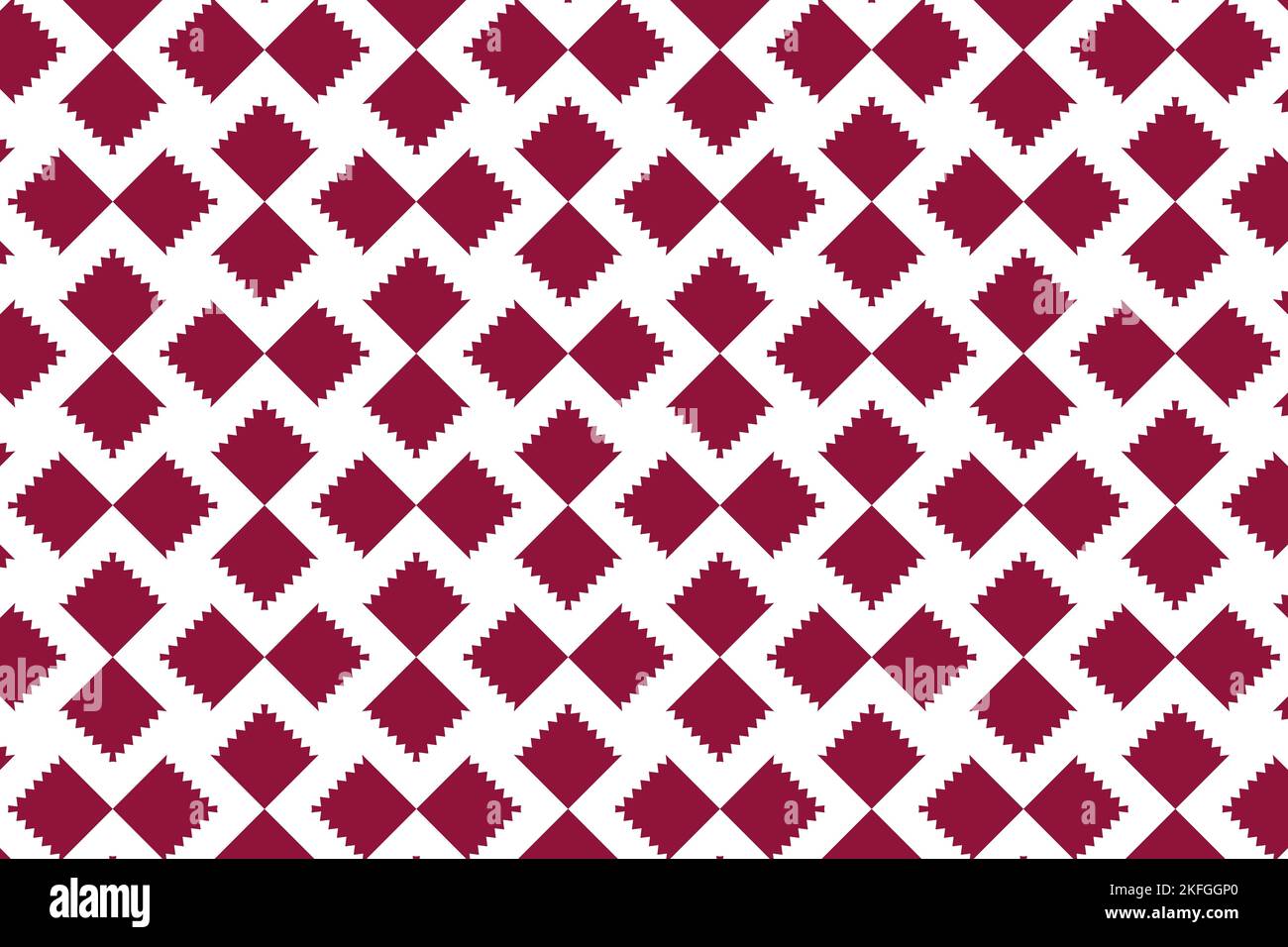 Geometric pattern in the colors of the national flag of Qatar. The ...
