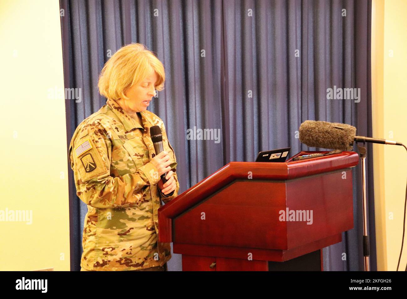 Fort McCoy Garrison Chaplain (Lt. Col.) Amy Noble with the Fort McCoy ...