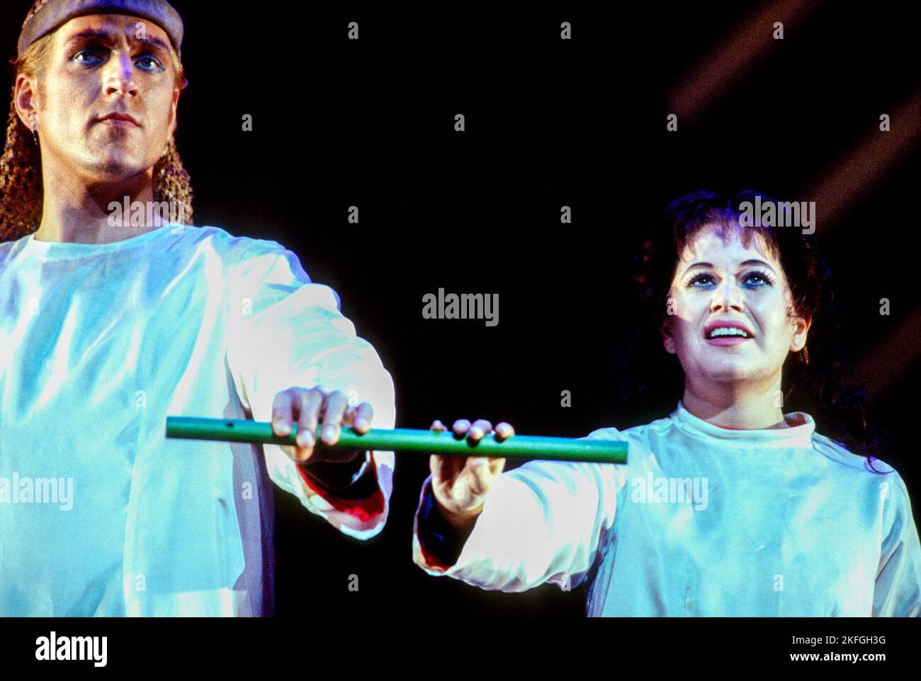 Kurt Streit (Tamino), Amanda Roocroft (Pamina) in DIE ZAUBERFLOTE at ...
