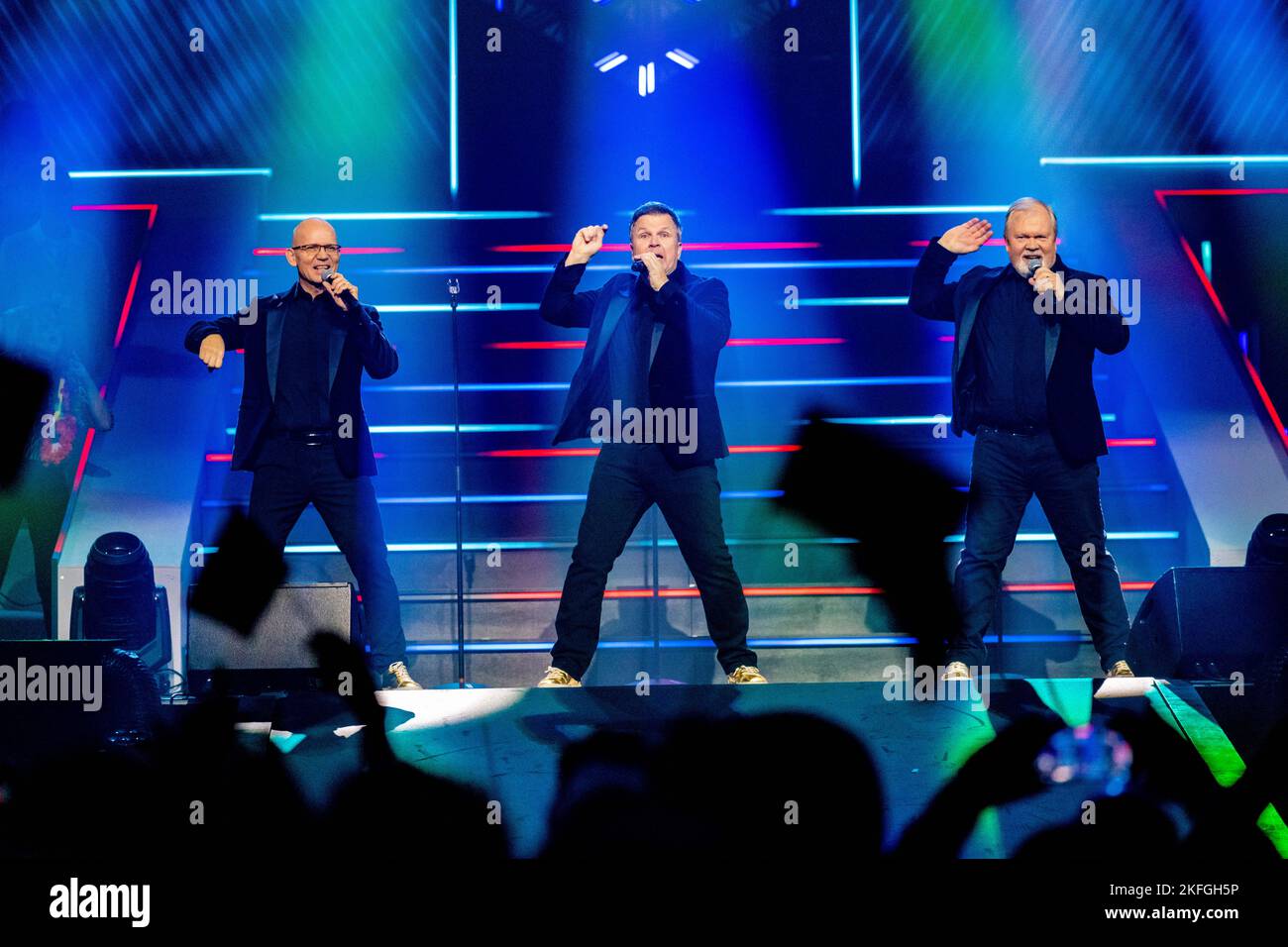 Herreys performing during The Great Eurovision Song Contest concert ...