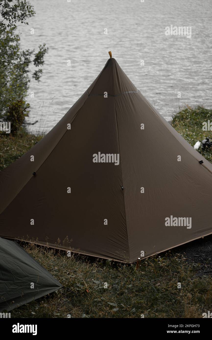 Camping tent triangle hi-res stock photography and images - Alamy
