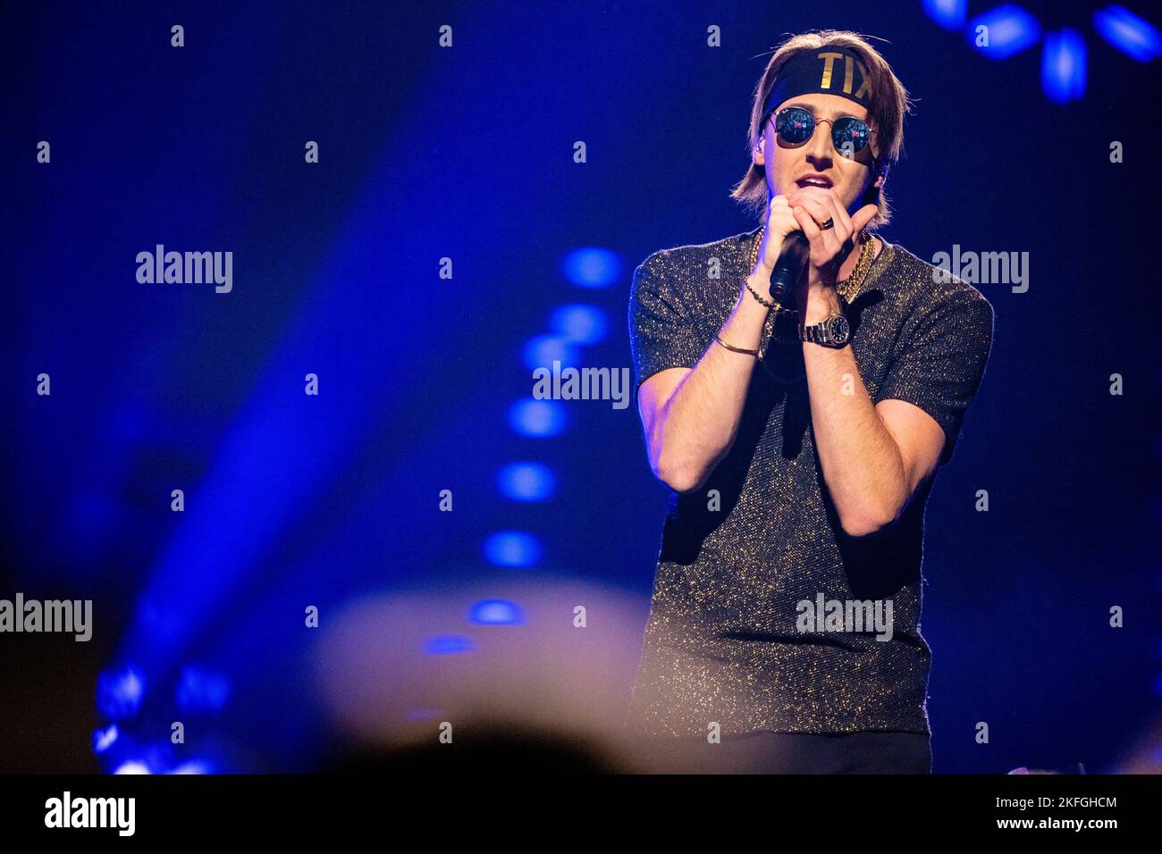 TIX, Andreas Andresen Haukeland performing during The Great Eurovision ...