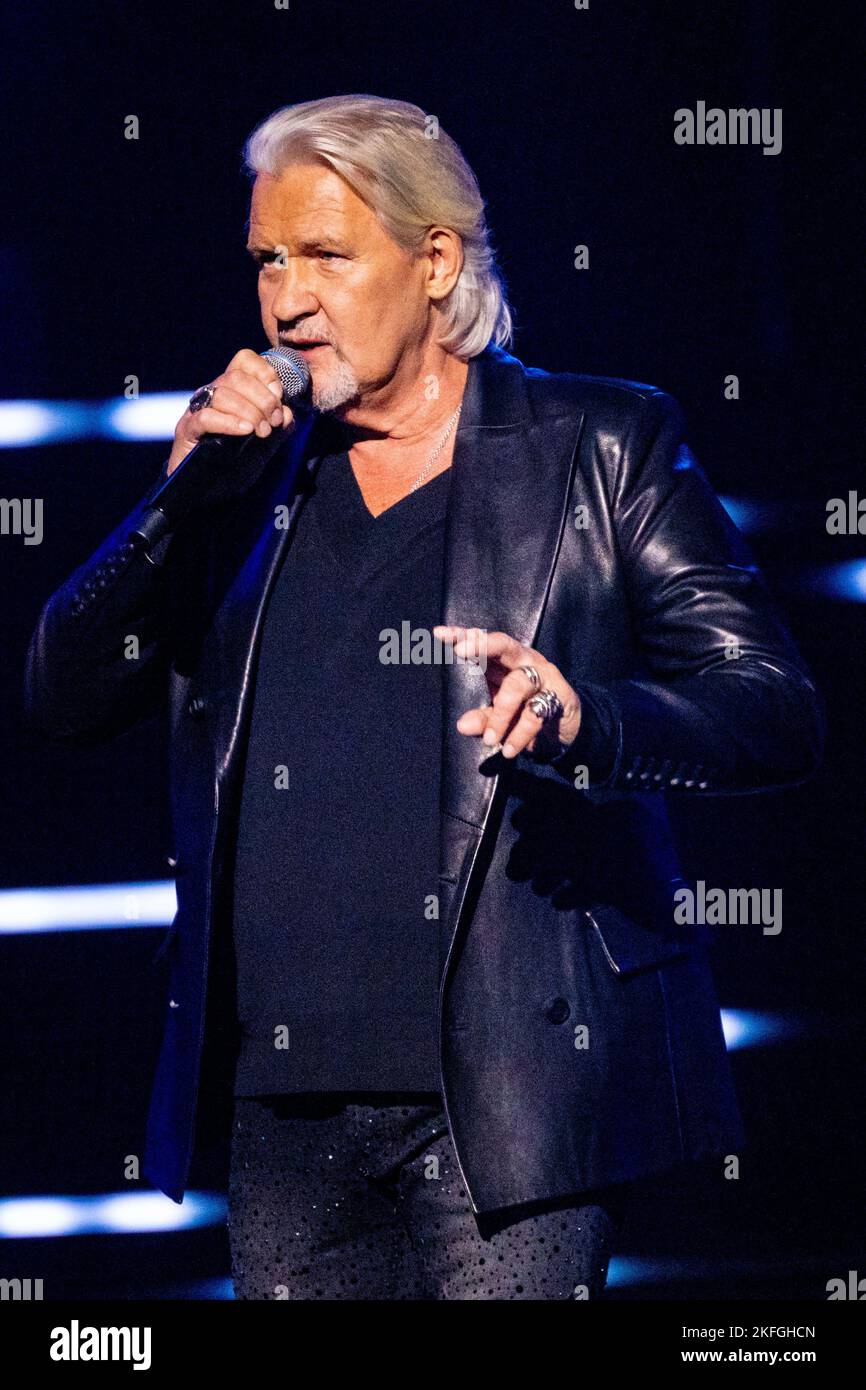 Johnny Logan performing during The Great Eurovision Song Contest ...