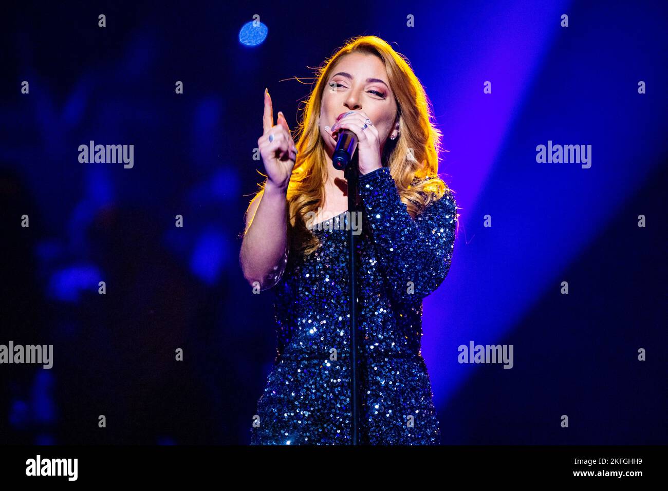 Amy Vol performing during The Great Eurovision Song Contest concert ...