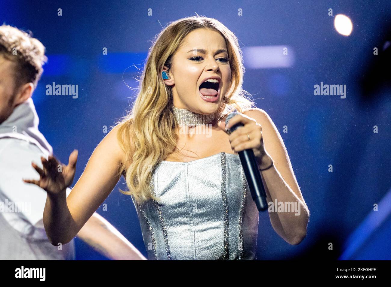 Stefania performing during The Great Eurovision Song Contest concert ...