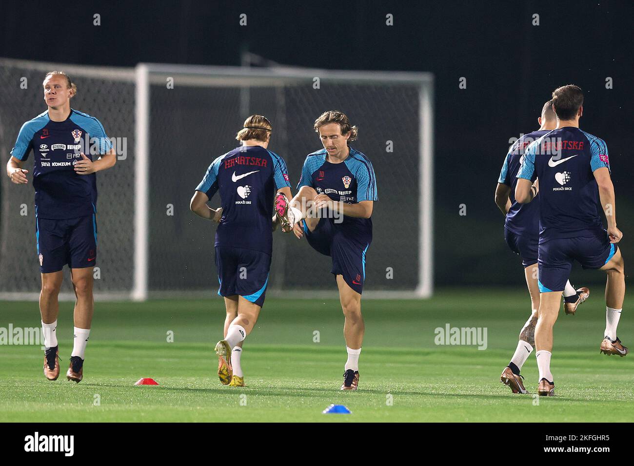 Luka Modric during the Croatia Training Session at Al Ersal 3 training ...