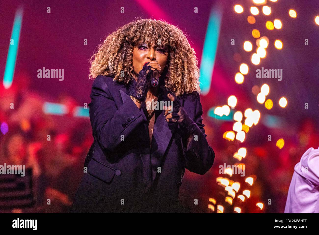 Senhit performing during The Great Eurovision Song Contest concert 2022 ...