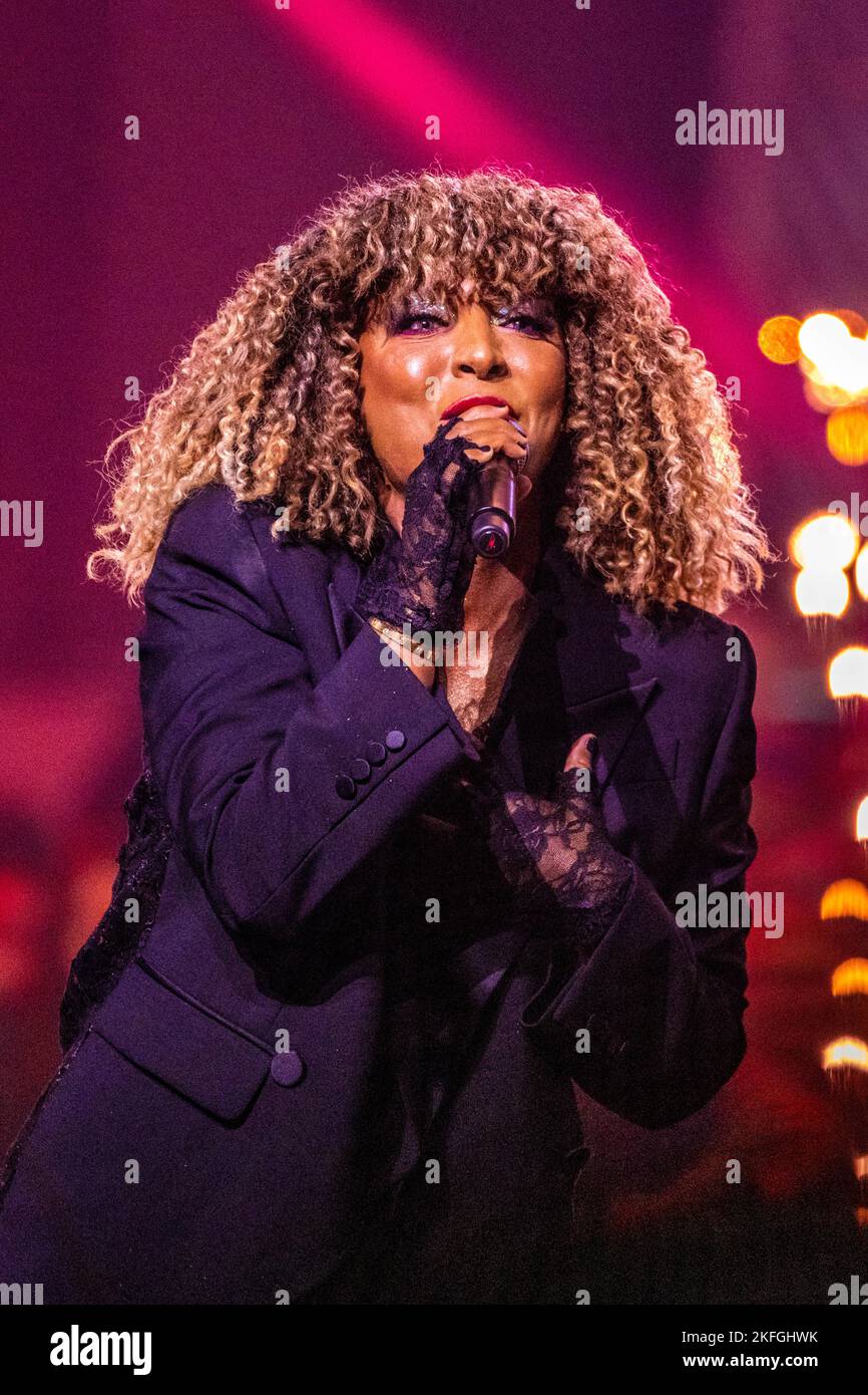 Senhit performing during The Great Eurovision Song Contest concert 2022 ...