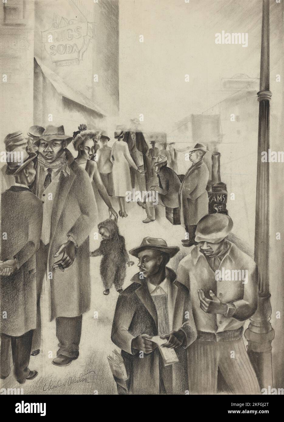 Harlem Street Scene, ca.1935 - 1943 Stock Photo - Alamy