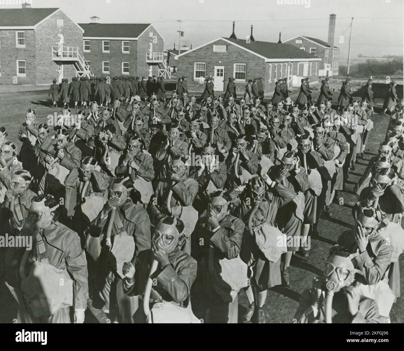 Women's army corps gas masks hi-res stock photography and images - Alamy