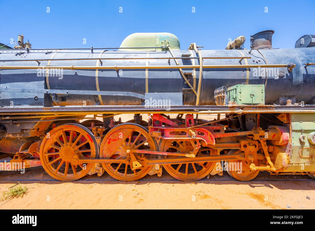 Hejaz Railway Train at Wadi Rum Train Station in Wadi Rum Jordan Stock ...