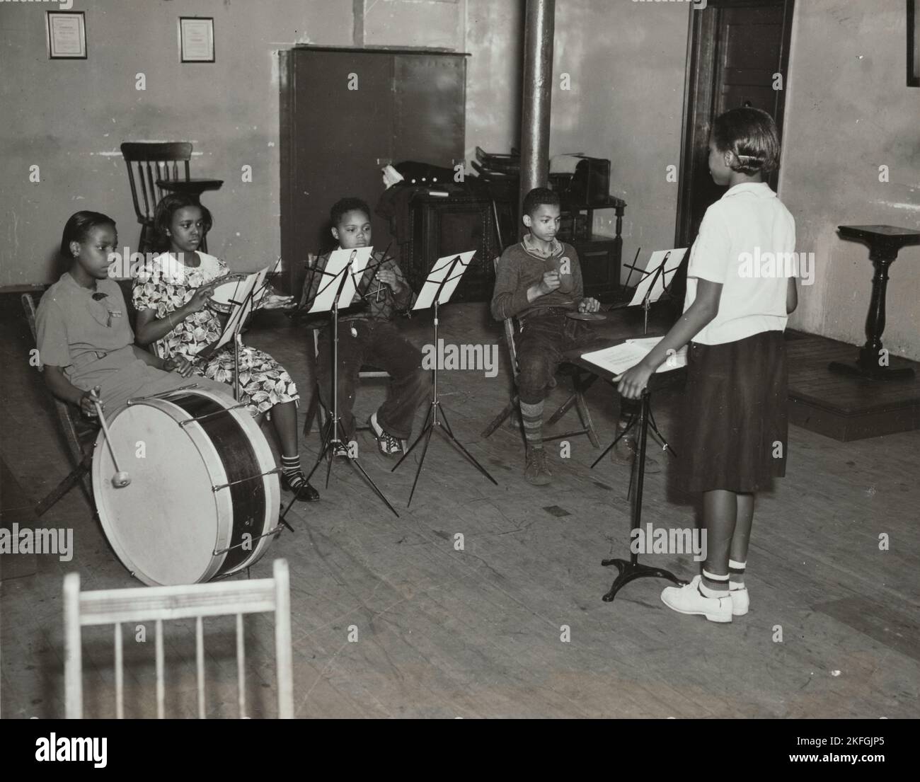 African american children playing instruments hi-res stock photography ...