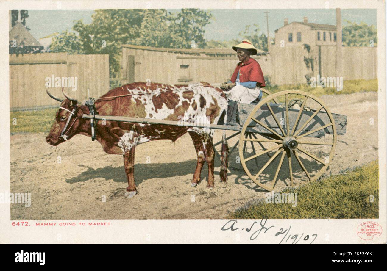 Mammy going to Market, 1902 - 1903 Stock Photo - Alamy