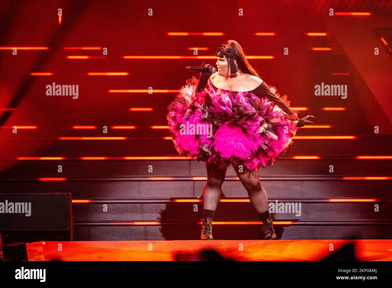 Netta Barzilai performing during The Great Eurovision Song Contest ...