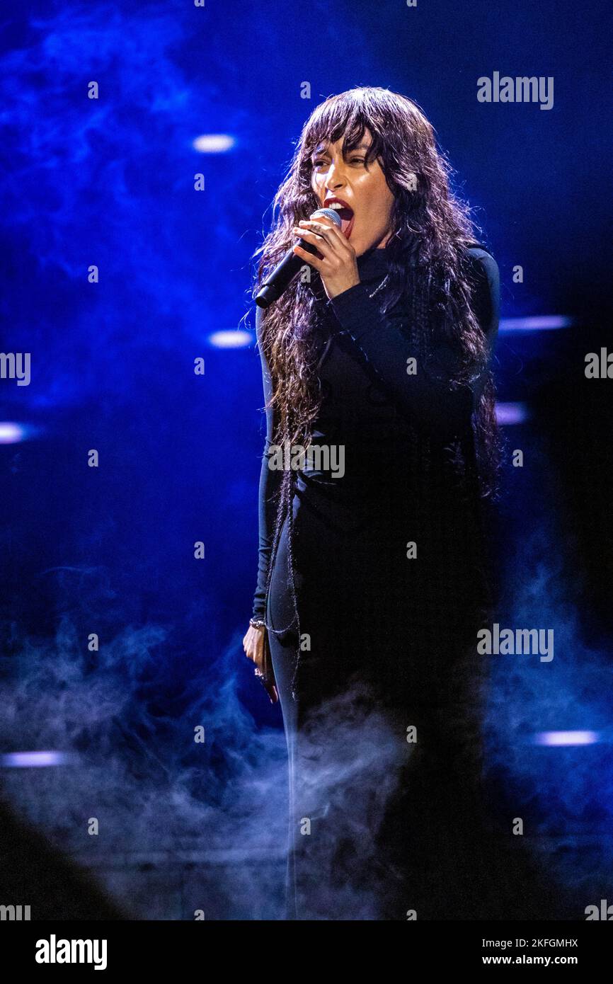 Loreen performing during The Great Eurovision Song Contest concert 2022 ...