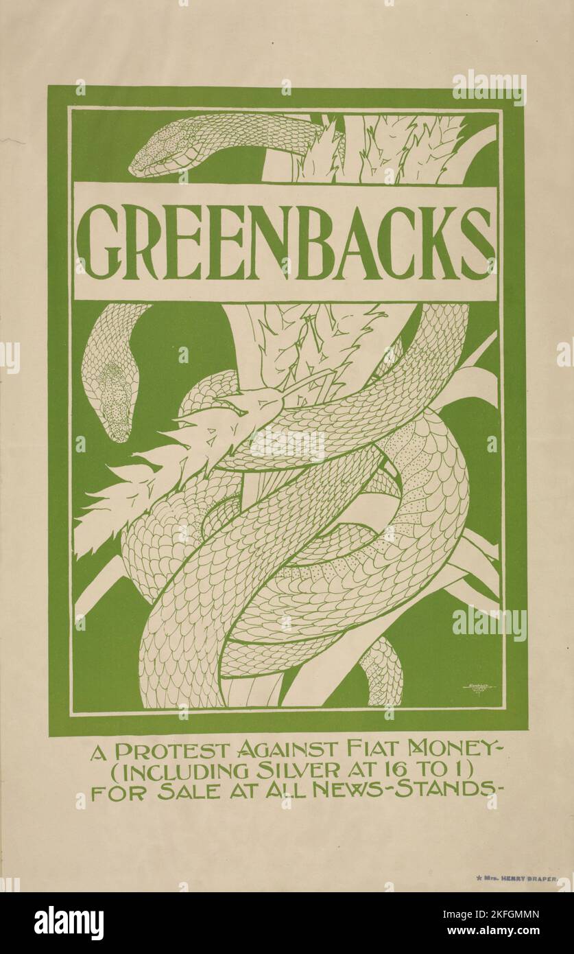 Greenbacks, c1895 - 1911 Stock Photo - Alamy