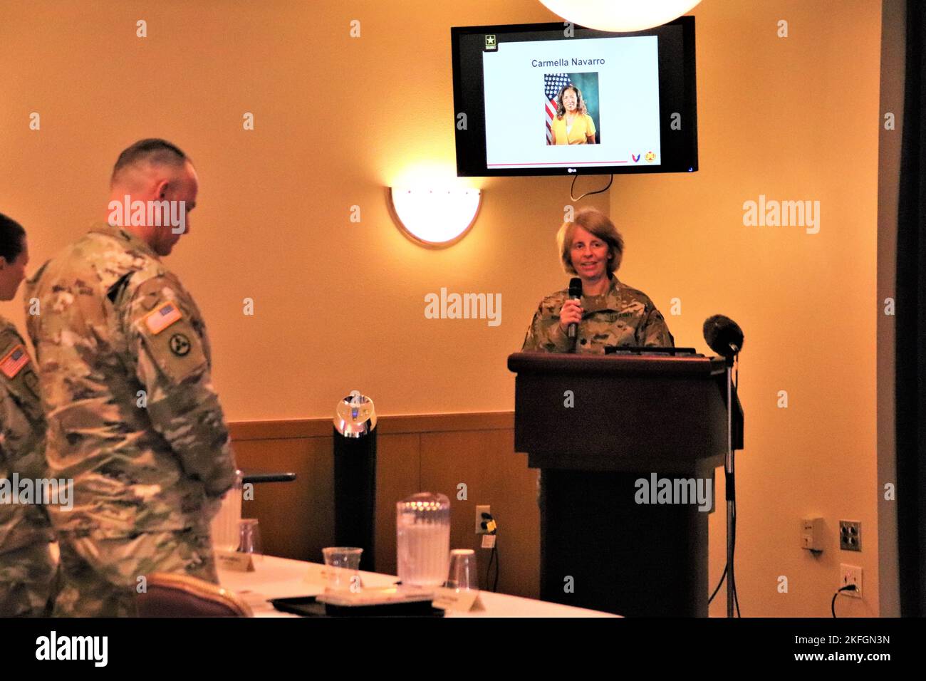 Fort McCoy Garrison Chaplain (Lt. Col.) Amy Noble with the Fort McCoy ...