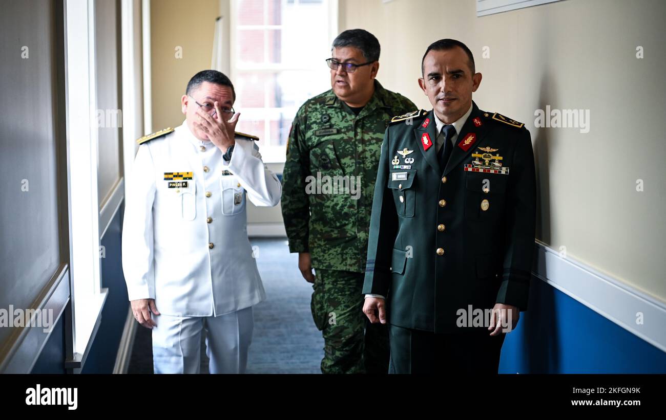 Inter-American Defense College Leadership greeted dignitaries for a ...
