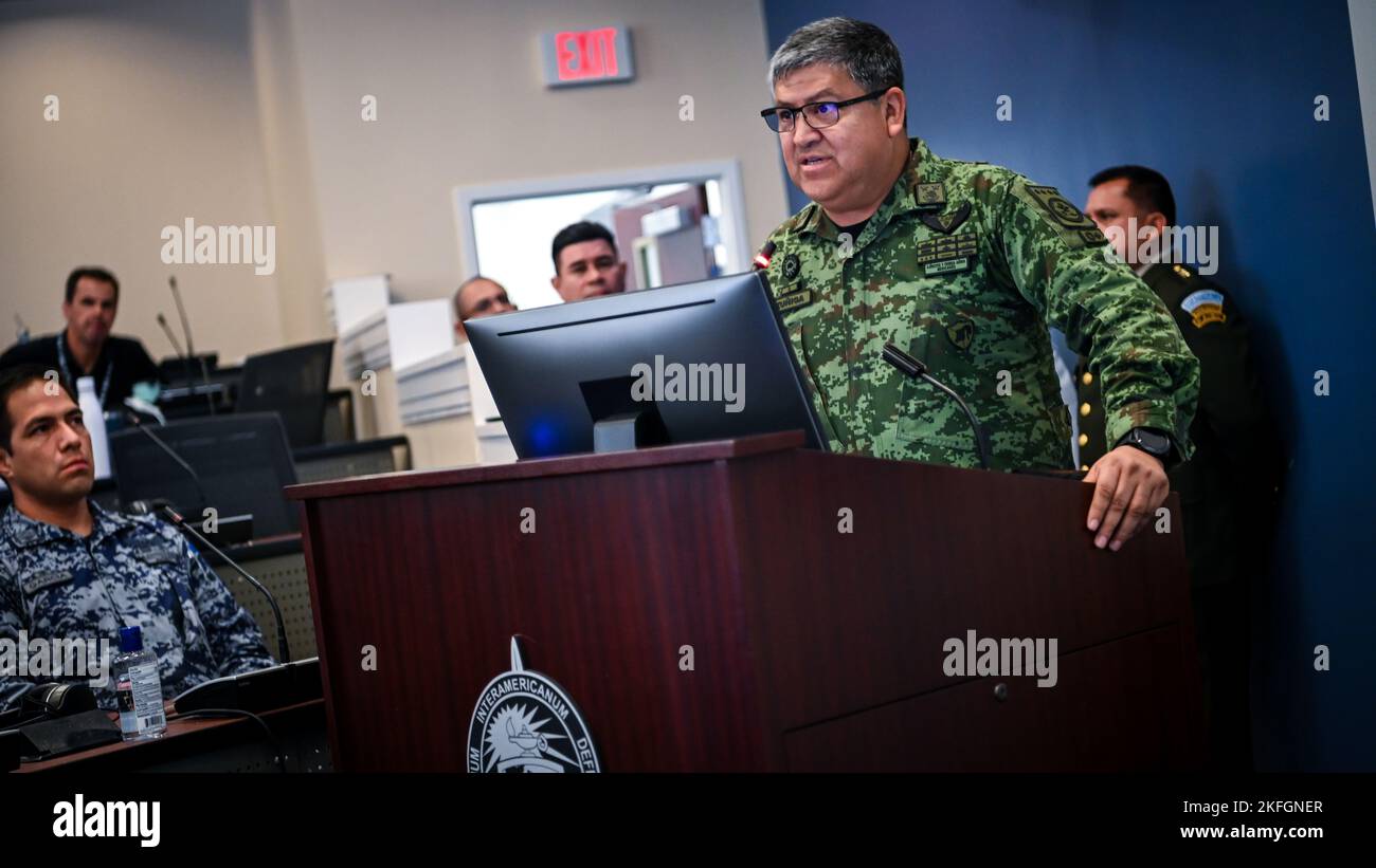 Inter-American Defense College Leadership greeted dignitaries for a ...