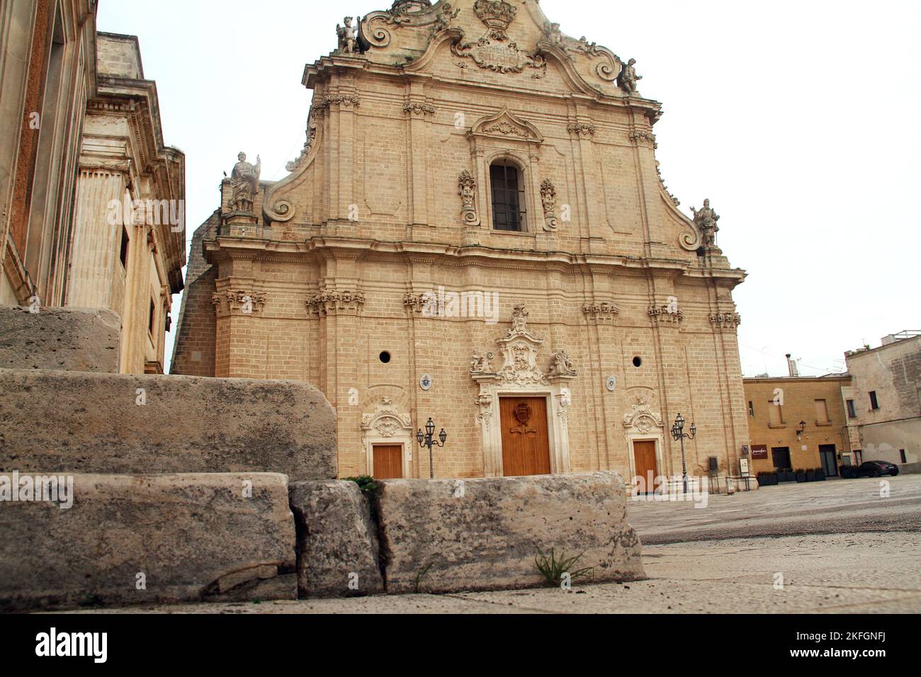 Francavilla Fontana, Italy. Exterior view of the Holy Rosary Church ...
