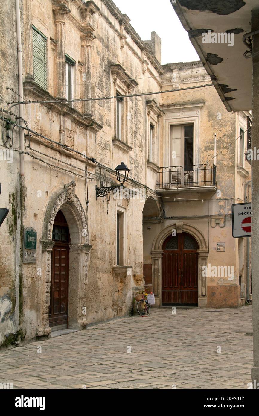 Old buildings in the historical center of Francavilla Fontana, Italy ...