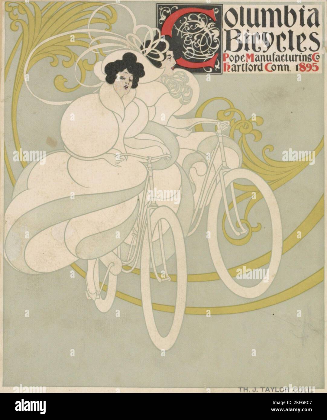 Columbia Bicycles, c1895 Stock Photo - Alamy