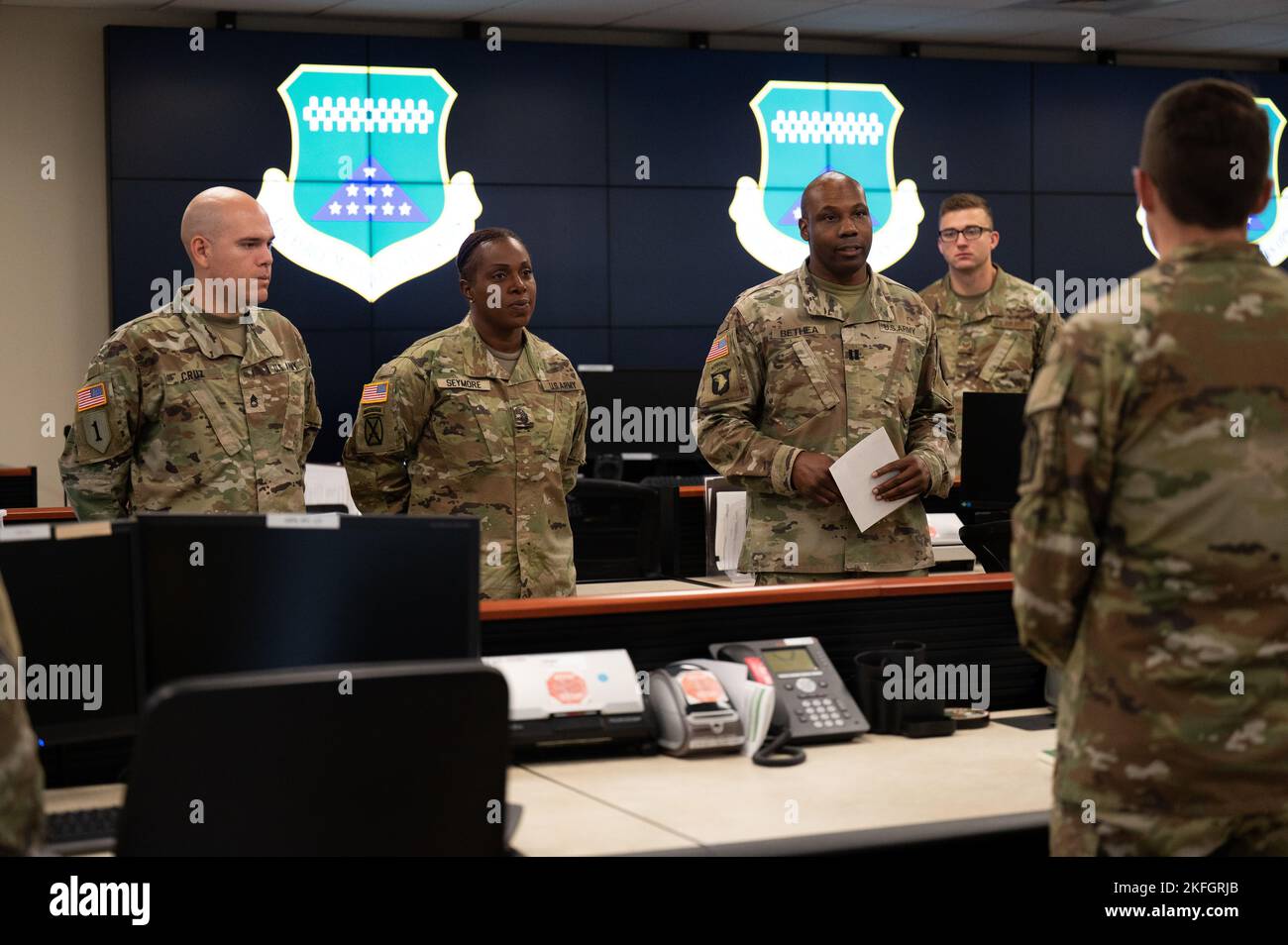 Capt. Andrew L. Bethea, U.S. Army liaison team officer in charge ...