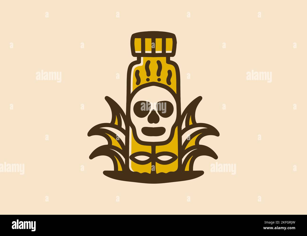 Poison potion bottle crossbones Stock Vector Images - Alamy