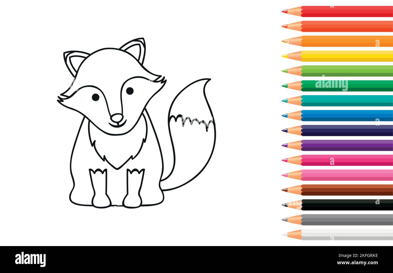 Fox Drawings For Kids