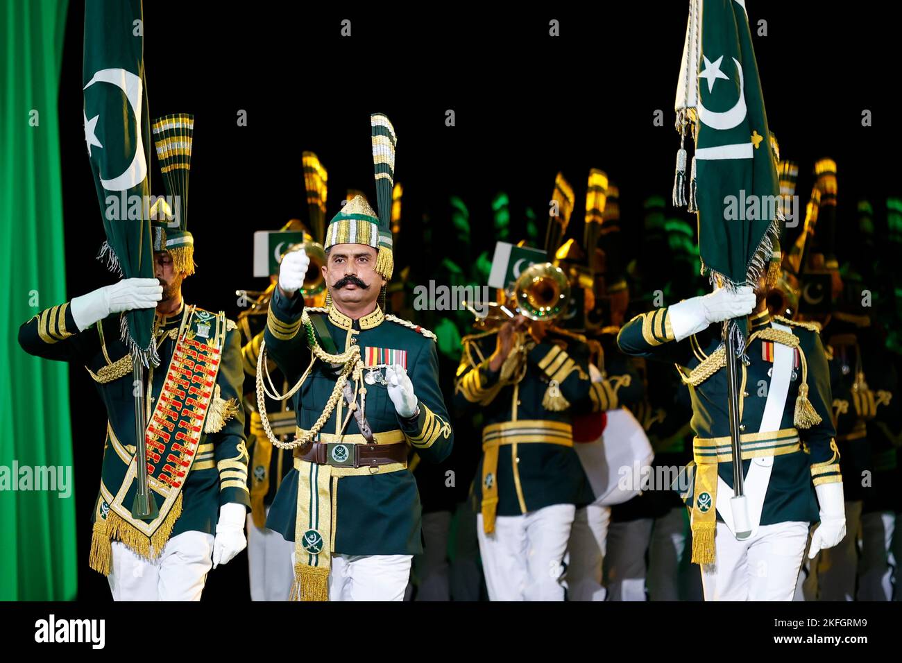 Tokyo, Japan. 18th Nov, 2022. Pakistan Army Band performs during the ...